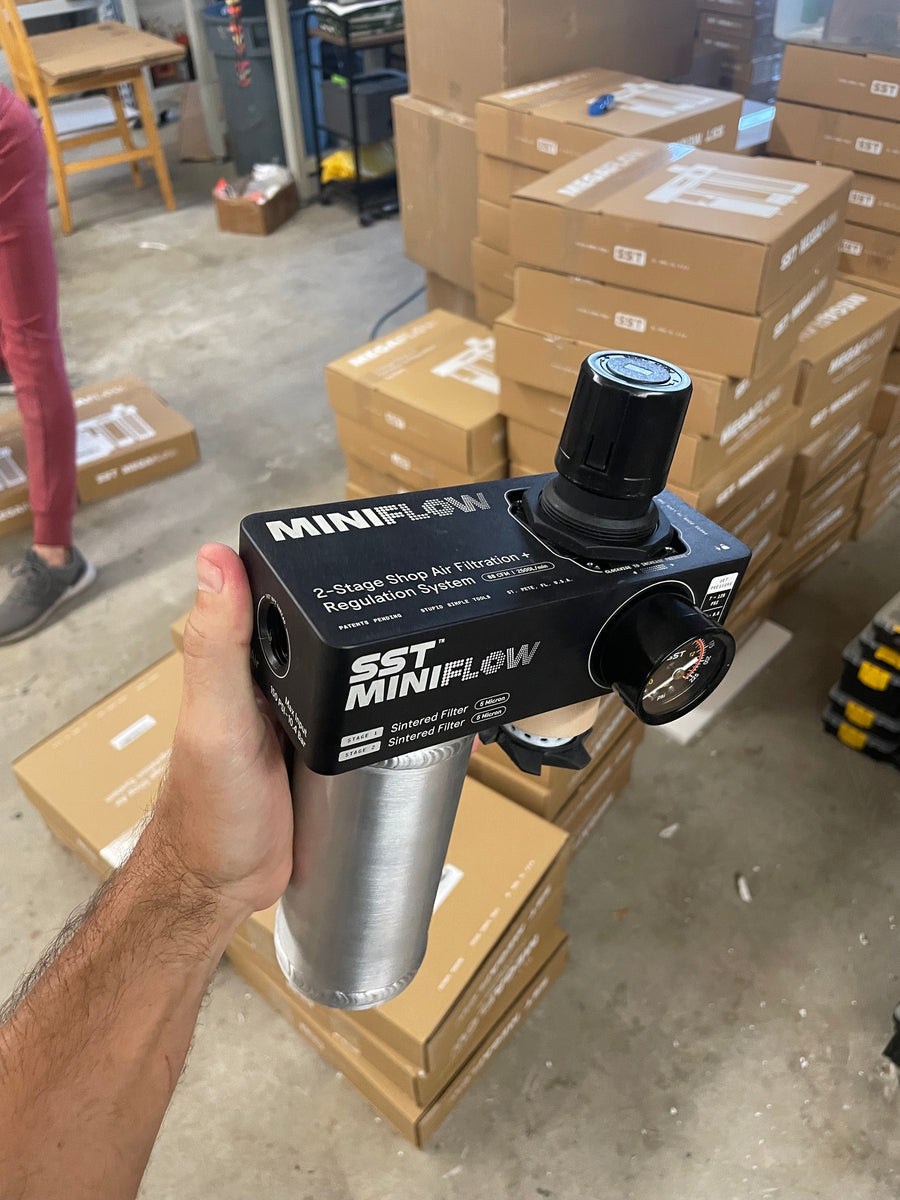MINIFLOW 2 Stage Air Filter and Regulator – Stupid Simple Tools
